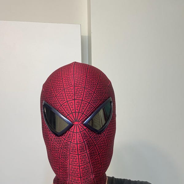 Black Spiderman Mask,tobey Maguire Spiderman Mask With Faceshell Lenses ...