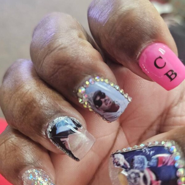 PAPER Chaser-colorful Money Nail Decals 40mm-fits 1XL-2XL Nail Tips - Etsy