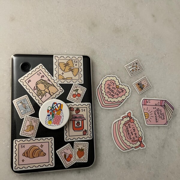 Pasta Stickers || Waterproof Sticker || Stamp Stickers || Water Bottle Stickers || Laptop ...