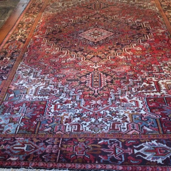 8'9 X 11'6 Large Antique Rug 2764ML / Large Vintage Rug / Vintage ...