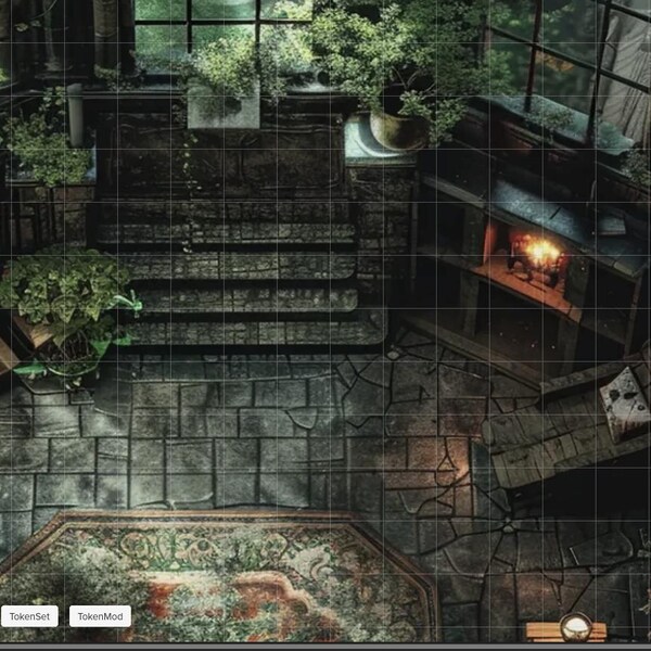 RPG BATTLEMAP 1_fire_camp_in_snowy_lan Dnd Map Dungeons and Dragons ...