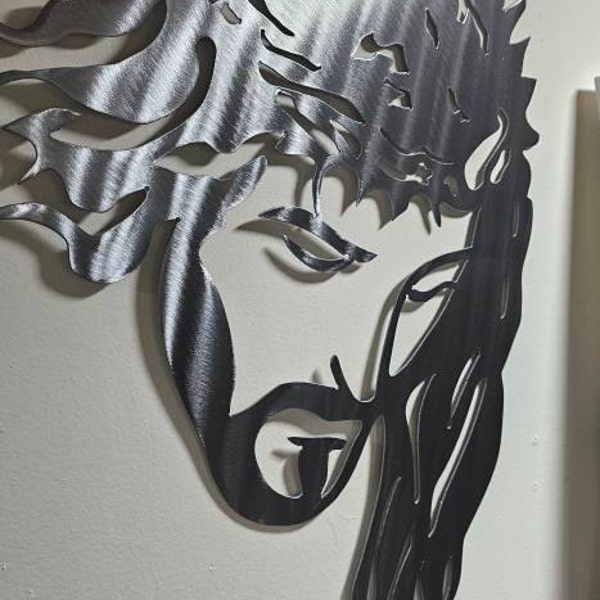 Jesus Face Metal Wall Art, Religious Home Decor, Made in USA - Etsy