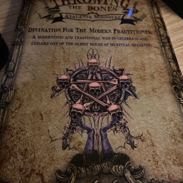 Throwing the Bones Book & Kit 129 Pgs and 15 Pc Learn to Throw the ...