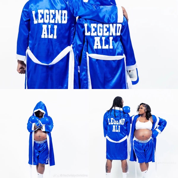 Personalized Satin Boxing Set: USA Made Robe & Shorts - Etsy
