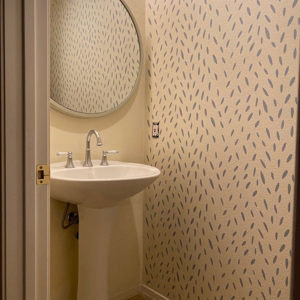 LUSSIER- Modern Wall Stencils- Large Decor Wall Stencil- Reusable Large ...