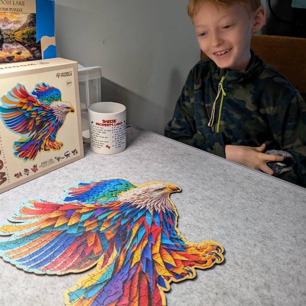 WOODEN.CITY 3D Wooden Puzzle – Industrial Vintage Wall Clock | DIY Wall ...