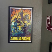 AVALANCHE Video Game Poster, Video Game Art, Prints, Gamer Room Decor ...