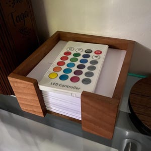 Post It Note Holder ,wooden Memo Block Holder, for 44 Paper Sticky Note ...