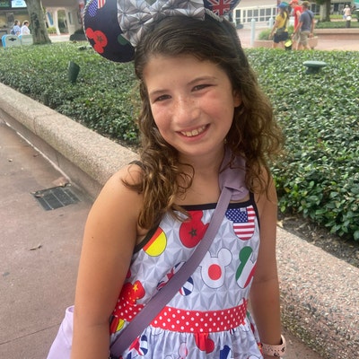 Disney Epcot Dress Mickey Mouse World Flags Girls Epcot Dress Disney ...