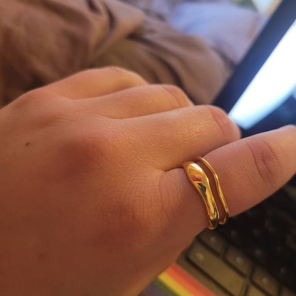 Set of 2: Duo Form Rings by Caitlyn Minimalist • Minimalist Style ...