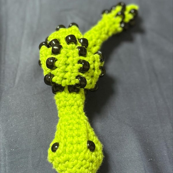 Beaded Fidget Snake Crochet Pattern: Beginner Friendly, No Sew, Sensory ...