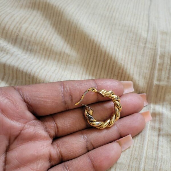 18K Gold Kids Hoop Earrings,baby Hoop Earrings,small Hoop Earrings,kids ...