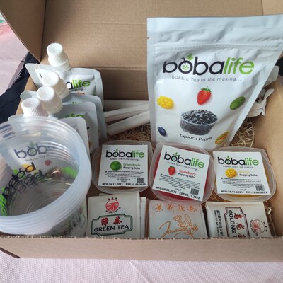 Bubble Tea Kit Gift Box Fruit Selection Makes 12 Drinks Suitable for ...