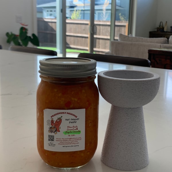 Guam Regular Pepper 16oz. Dinanche (hot Pepper Paste) - Etsy
