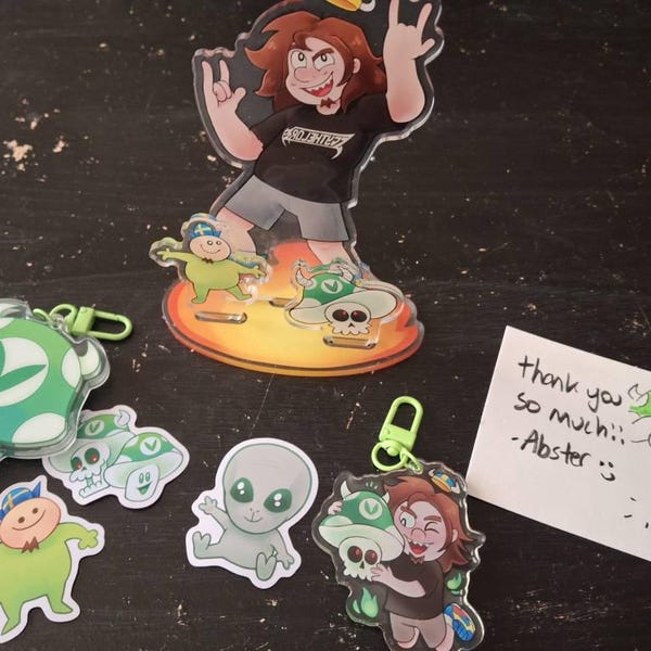 B GRADE Splatoon Tartar and Smollusk Liquid Shaker Keychains - Etsy