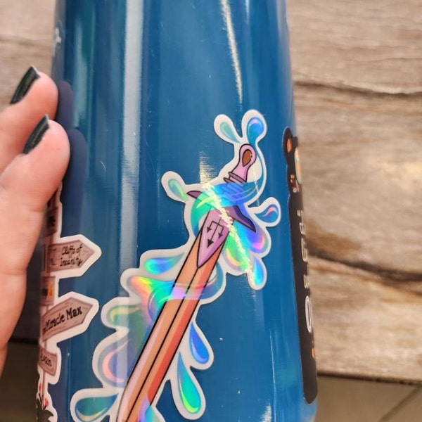 Riptide Original Holographic Vinyl Sticker, Durable Waterproof 3" Percy ...