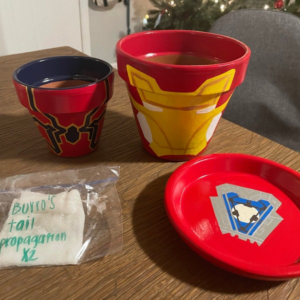 Captain America Flower Pot - Etsy