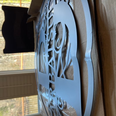 Metal Monogram Sign, Custom Metal Sign, Metal Name Sign, Initial Sign ...