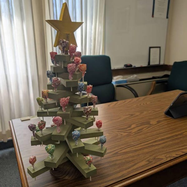 Green Christmas Tree Sucker Holder, Christmas Sucker Holder, Christmas ...