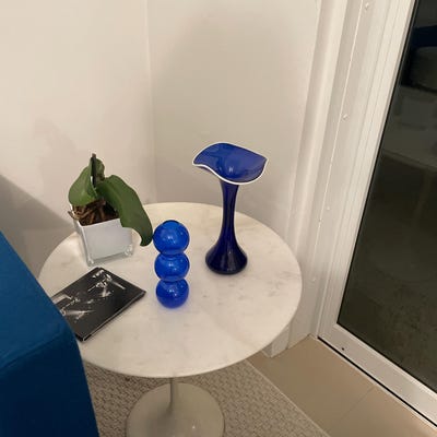 Vintage Glass Emerald Green Glass Bell Dinner Bells Diamond Cut Look ...