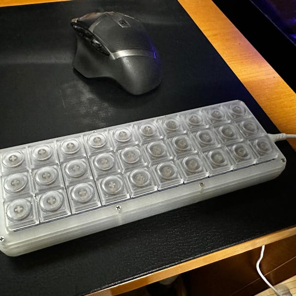 Pabile DIY P40 40-key 4x10 Grid Programmable Wired RP2040 or BLE ...