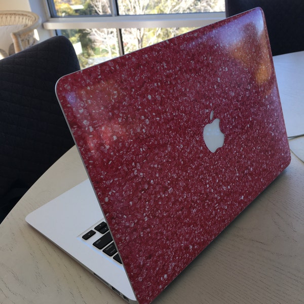 Red Glitter MacBook Skin | MacBook Decal Pink MacBook Retina Sticker ...