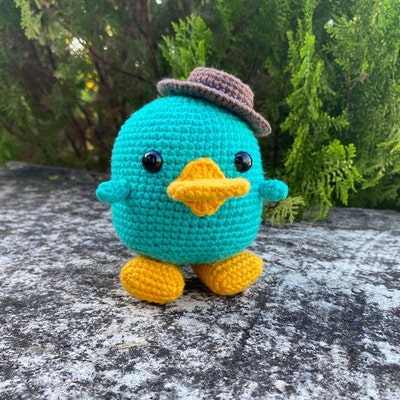 Perry the Platypus Crochet Pattern, Phineas and Ferb Pattern, Ducky ...