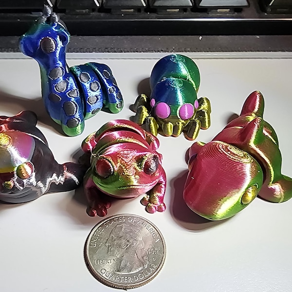 Flexi T-rex Fidget Flexible Rexi With Bone 3D Printed Articulated Toys ...