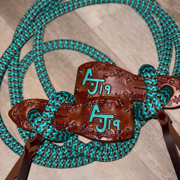 Mecate Reins & Slobber Straps - Custom Made to Order With Personalized ...