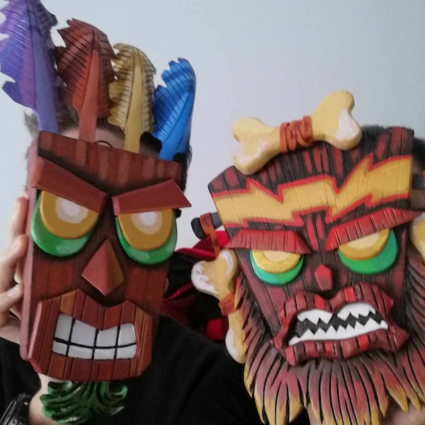 Aku Aku and Uka Uka, Tiki Mask, Crash Bandicoot - Etsy