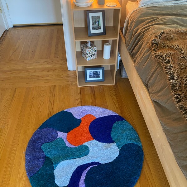 Handmade Tufting Gun Tufted Rug Carpet Psychedelic Contemporary Art ...