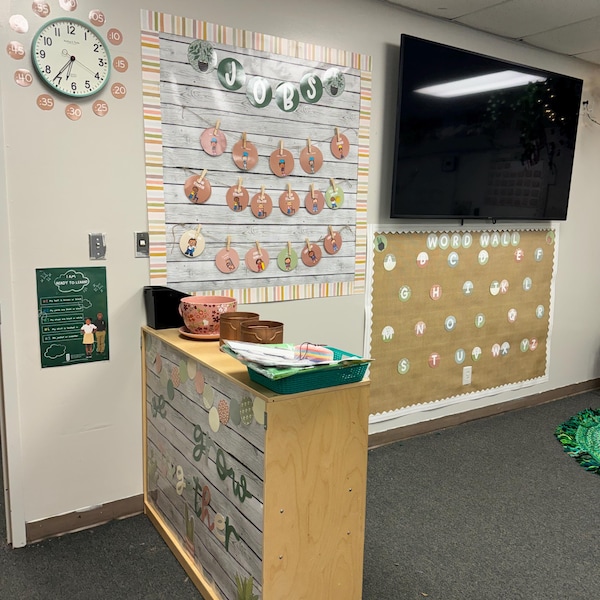 Plant Boho Neutral Classroom Decor Bundle | Plant Classroom Decor ...