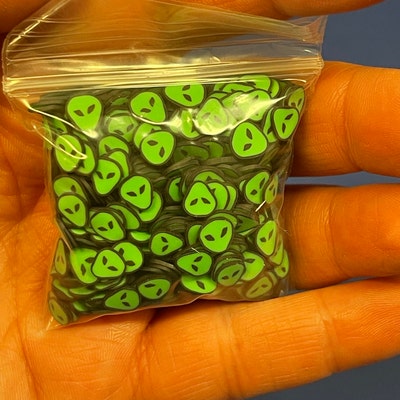 Alien Polymer Clay Slices, Nail Art Slices, Faux Sprinkles, UFO ...