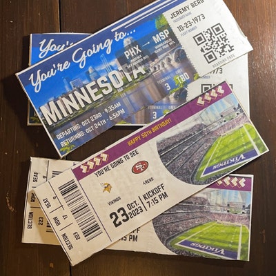 Customized Replica Football Ticket Gift Perfect Way to Give Digital ...