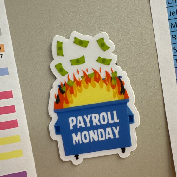 Payroll Retro Rainbow Sticker 3.0"x1.6" - Etsy