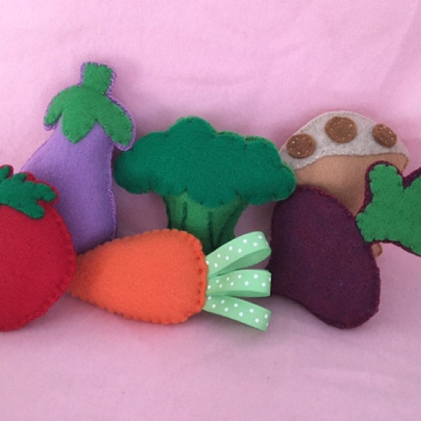 Felt Veggie Softies Sewing Pattern - Toy Tutorial - PDF E PATTERN ...