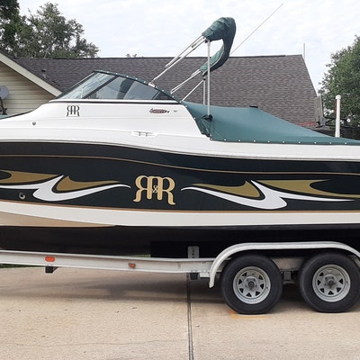 Graphic Boat Decals Compatible With Bowrider Boat Open Sea Sport ...