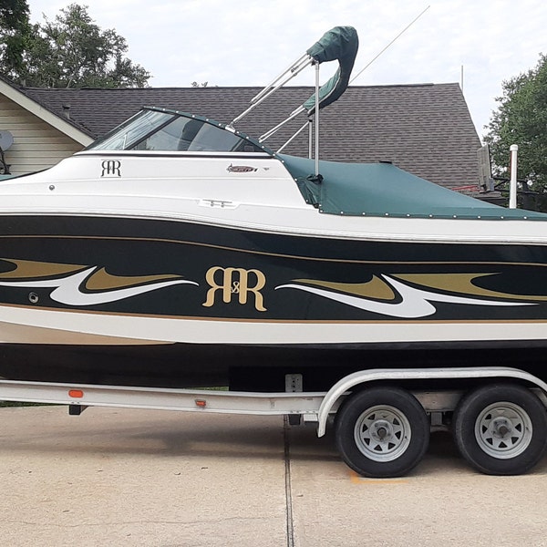 Graphic Boat Decals Compatible With Bowrider Boat Open Sea Sport ...