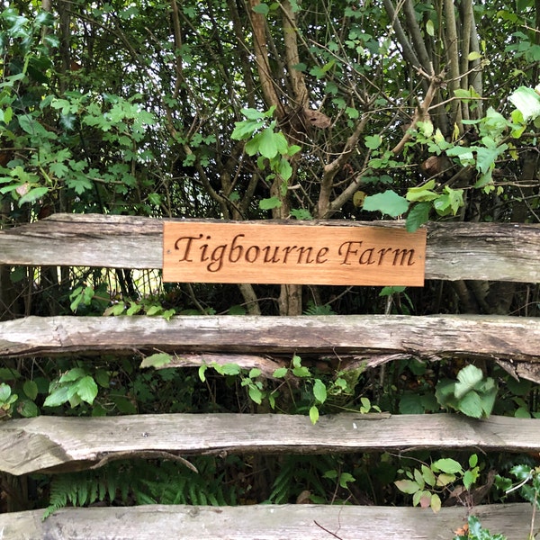 Stable Door Sign Personalised Oak Engraving - Etsy