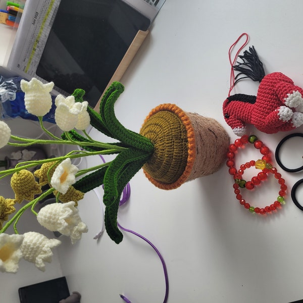 Crochet Amigurumi Knitted Plushies Simulation Purple Pink Yellow ...