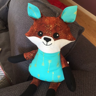 Happy Fox Sewing Pattern Stuffed Fox, PDF Fox Doll, Plushie Pattern ...