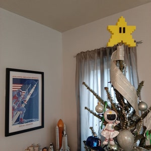 Mario Star Tree Topper Nintendo Switch Christmas Tree, Super Mario ...