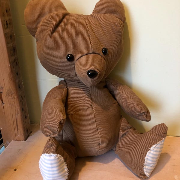 Teddy Bear Sewing Pattern for a Traditional Mohair, Cotter Pin Jointed ...