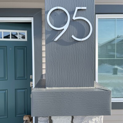 THIN MODERN White House Numbers for Large Address Numbers - Etsy