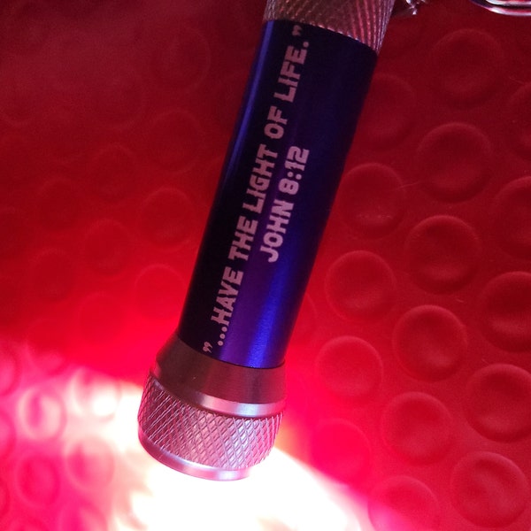 Custom Engraved LED Keychain Flashlight, Personalized Flashlight, Wrist ...