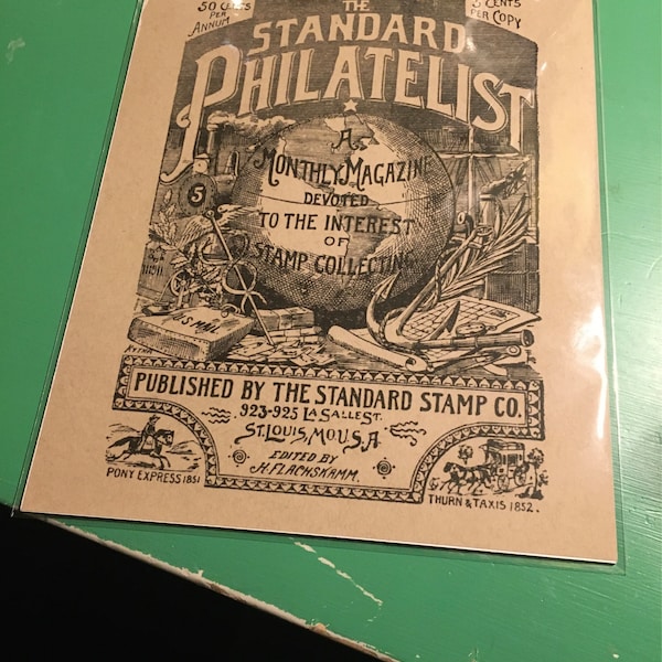 Philatelist - Victorian Advertisement - 1800's Print Stamp Collector ...