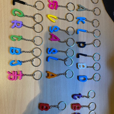 Bulk Order Personalised Initial Keyring Letter Key Ring - Etsy UK