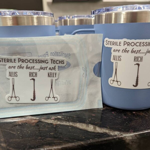 Waterproof Sterile Processing Tech Sticker • Central Sterile Processing ...