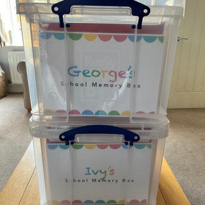 DIY Personalised School Memory Box Digital Prints US School Grading ...