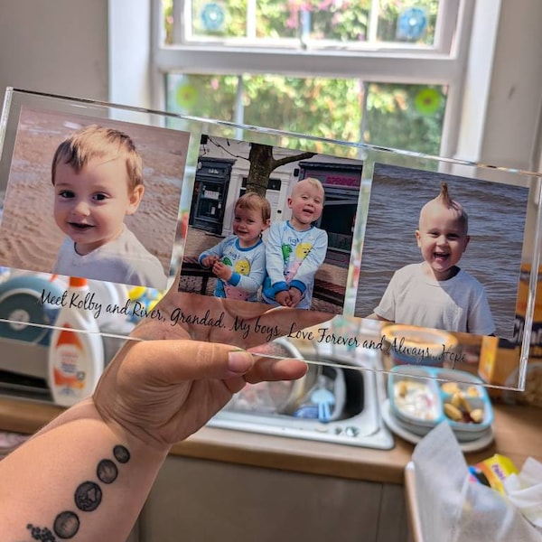 Personalised Triple Collage Family Photo Plaque – Acrylic Gift - Etsy UK